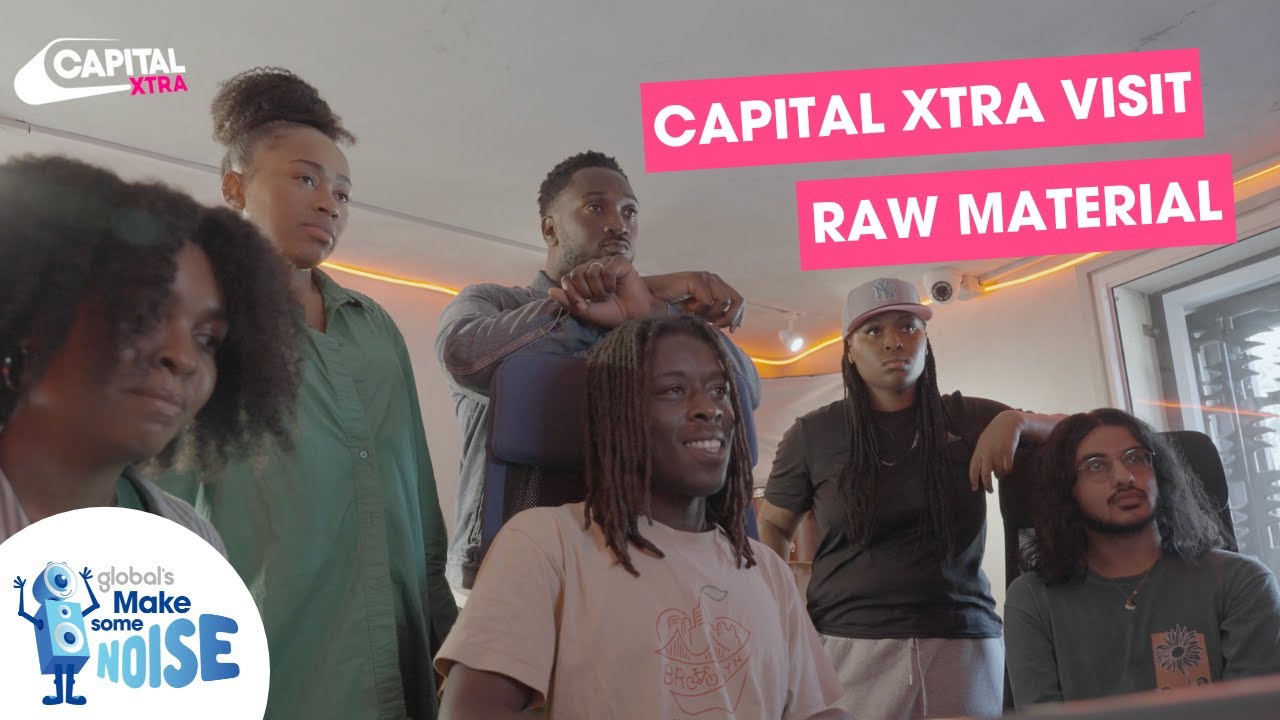 Capital XTRA Breakfast presenters visit Raw Material - YouTube