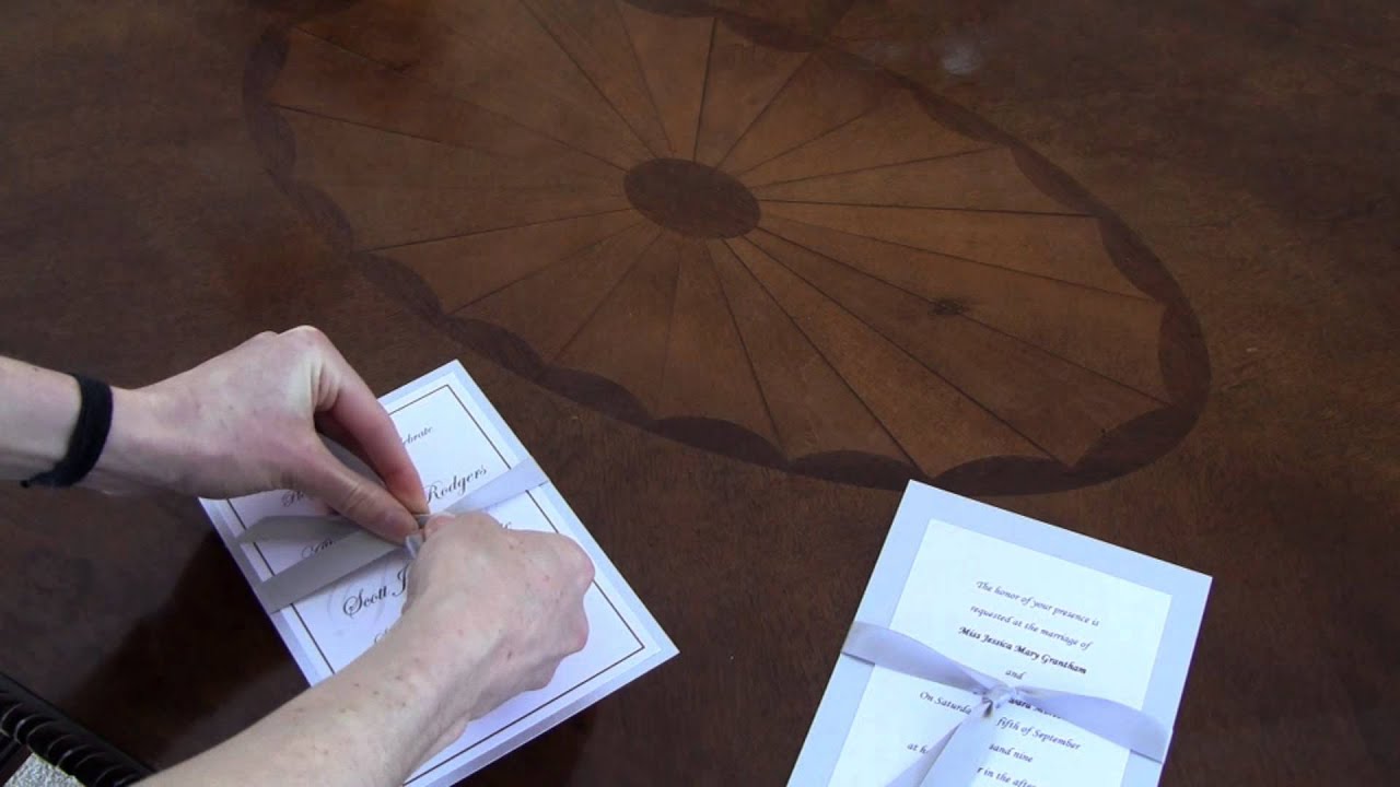 How to Tie a Loop Knot? | Wedding Invitations | Invitation Card - YouTube