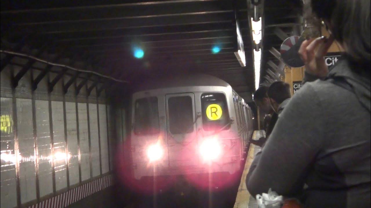 NYCTA Subway : Bay Ridge - 95th Street - bound R46 (R) Train arriving at City Hall - YouTube