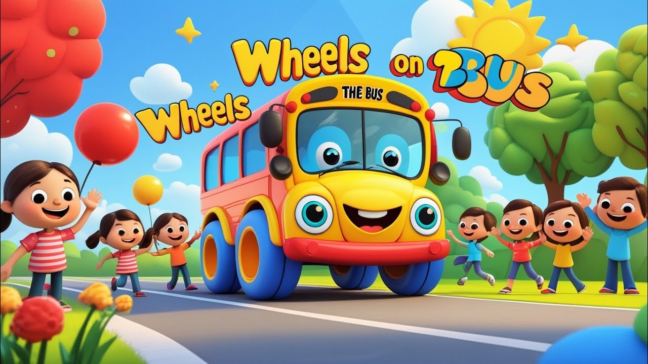 Wheels on the Dinosaur Bus 🦖 | Fun Nursery Rhyme for Kids - YouTube