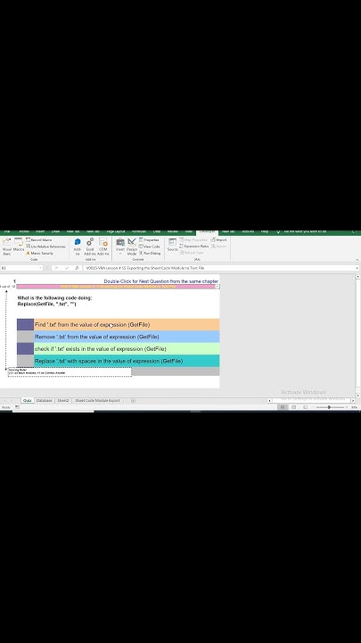 Test Yourself On Vba 00032export Vba Code Advancedexcel Coding Excelacademy Vba Excel