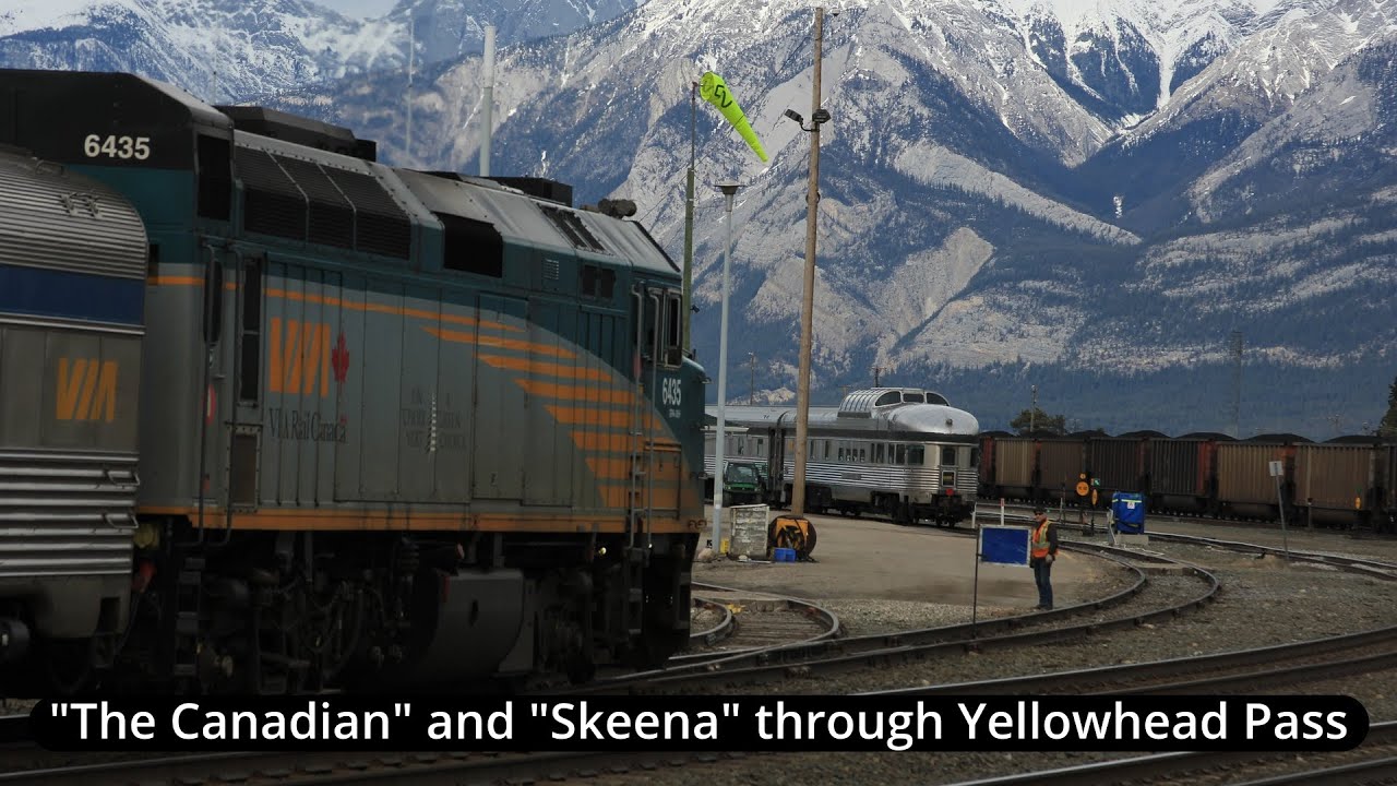 VIA RAIL THROUGH YELLOWHEAD PASS - YouTube