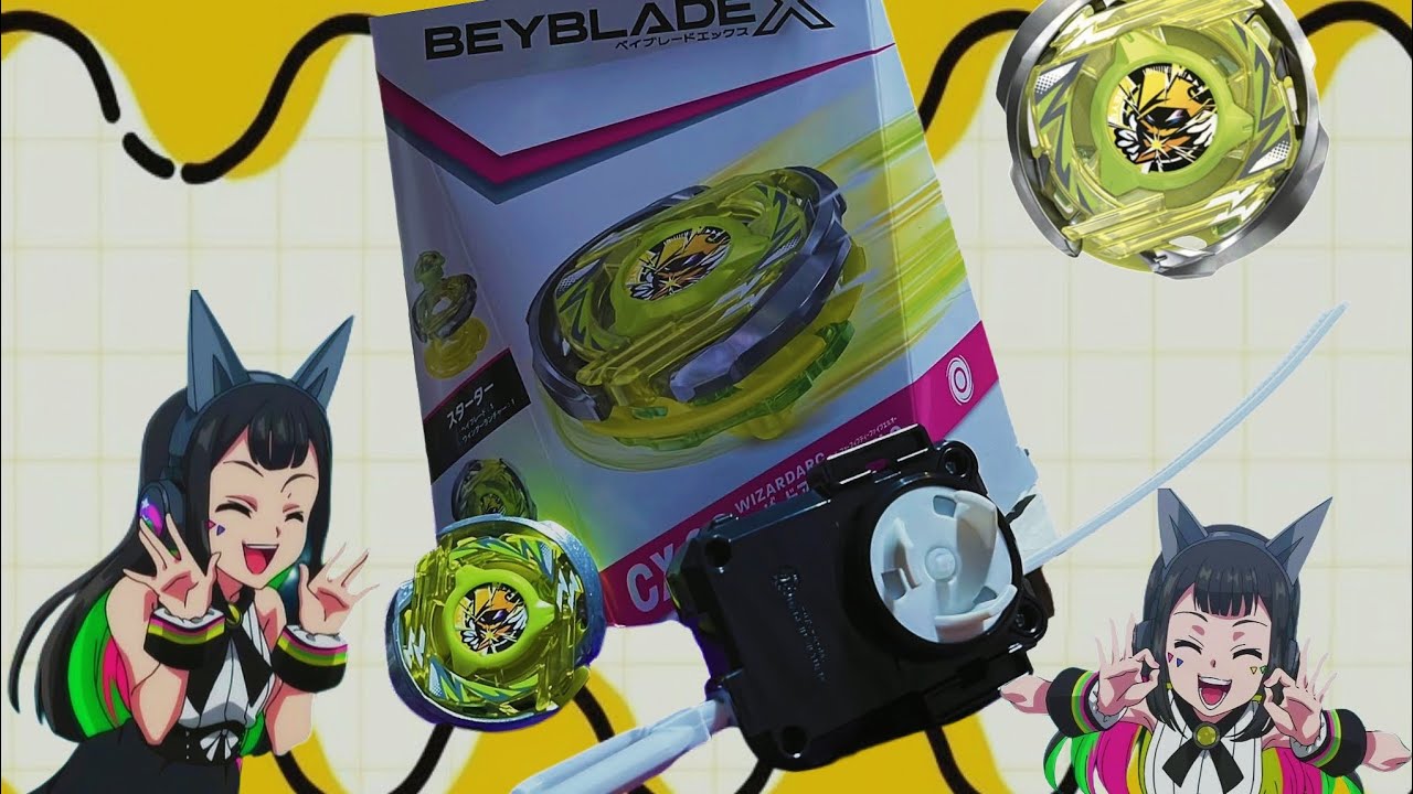 รีวิว beyblade x CX02 Wizard Art สีสวยมาก - YouTube