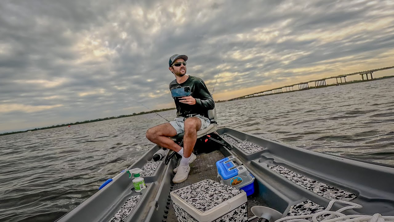 Pond Prowler (Micro Skiff) Caught in Nasty Ocean Chop! - YouTube