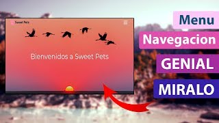 Como HACER un Menu de Navegacion HTML CSS u0026 JAVASCR... | Doovi
