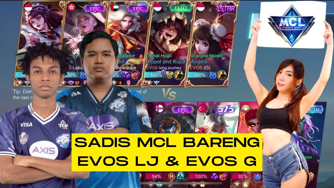 MABAR MCL BARENG EVOS LJ & EVOS G AUTOWIN !!! (MOBILE LEGENDS) - YouTube