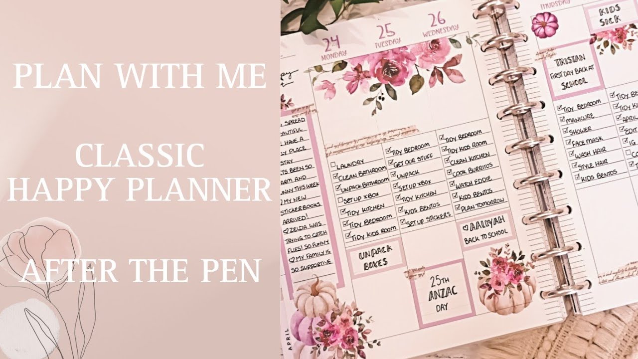 Writing in my planner! Classic Happy Planner! After the Pen - YouTube
