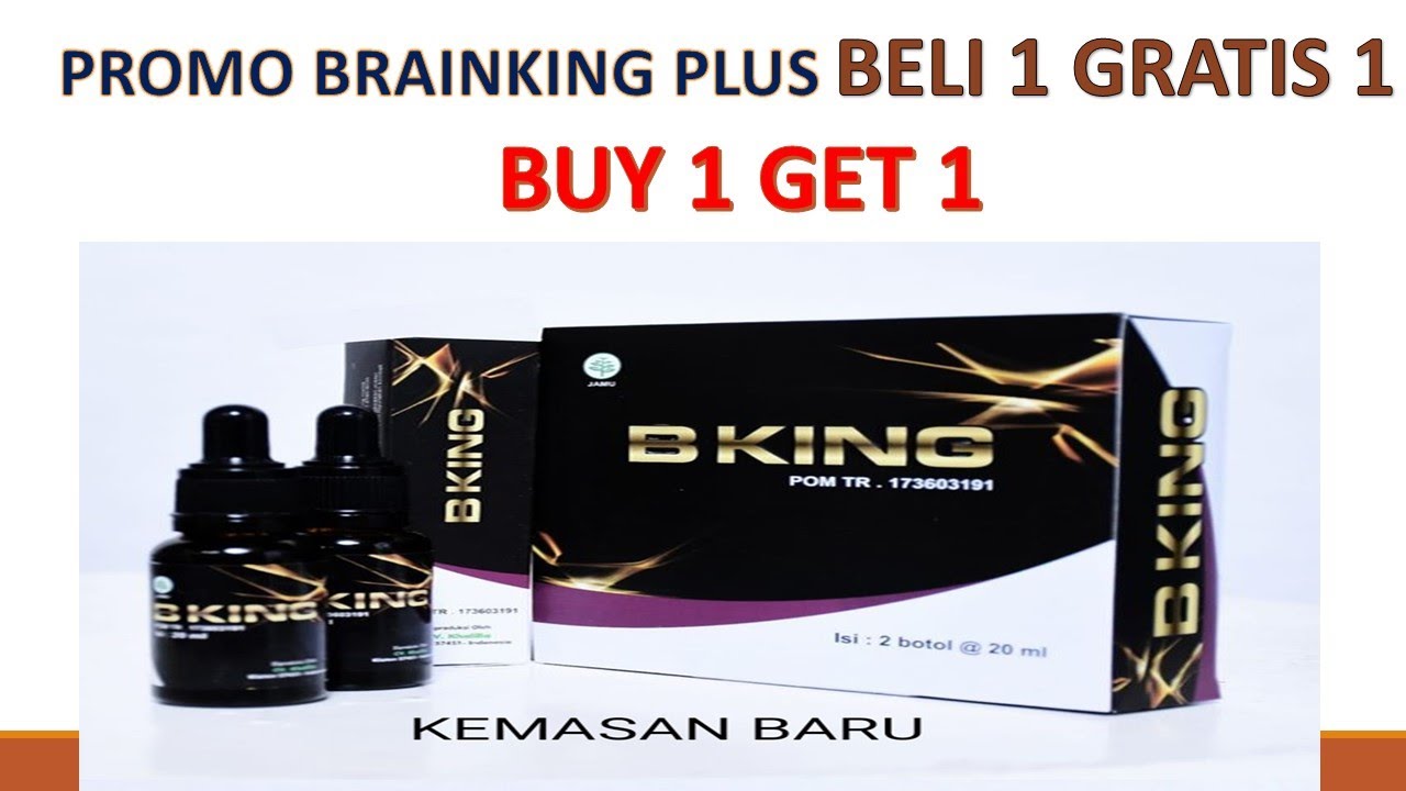 HARGA BRAINKING PLUS ASLI, PROMO BRAINKING PLUS BELI 1 GRATIS 1 - YouTube