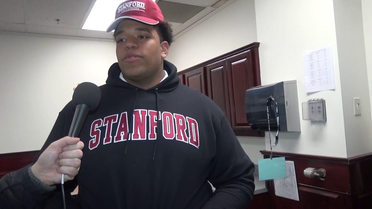 Signing Day Dayln Wade Perry of Pope John Football selects Stanford ...