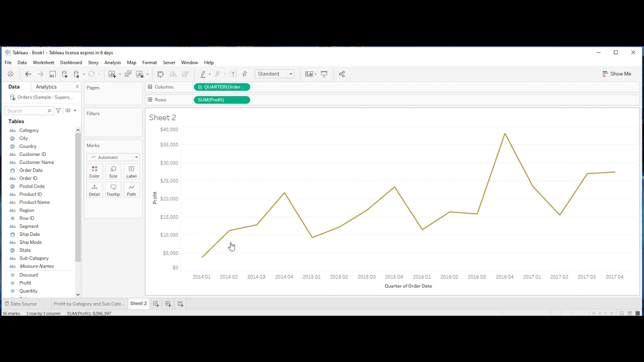 Formatting Line Charts with Tableau - YouTube