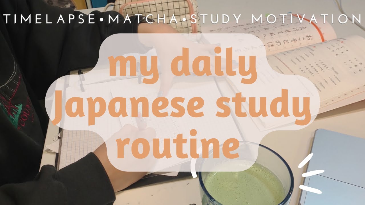 Japanese studying timelapse - YouTube
