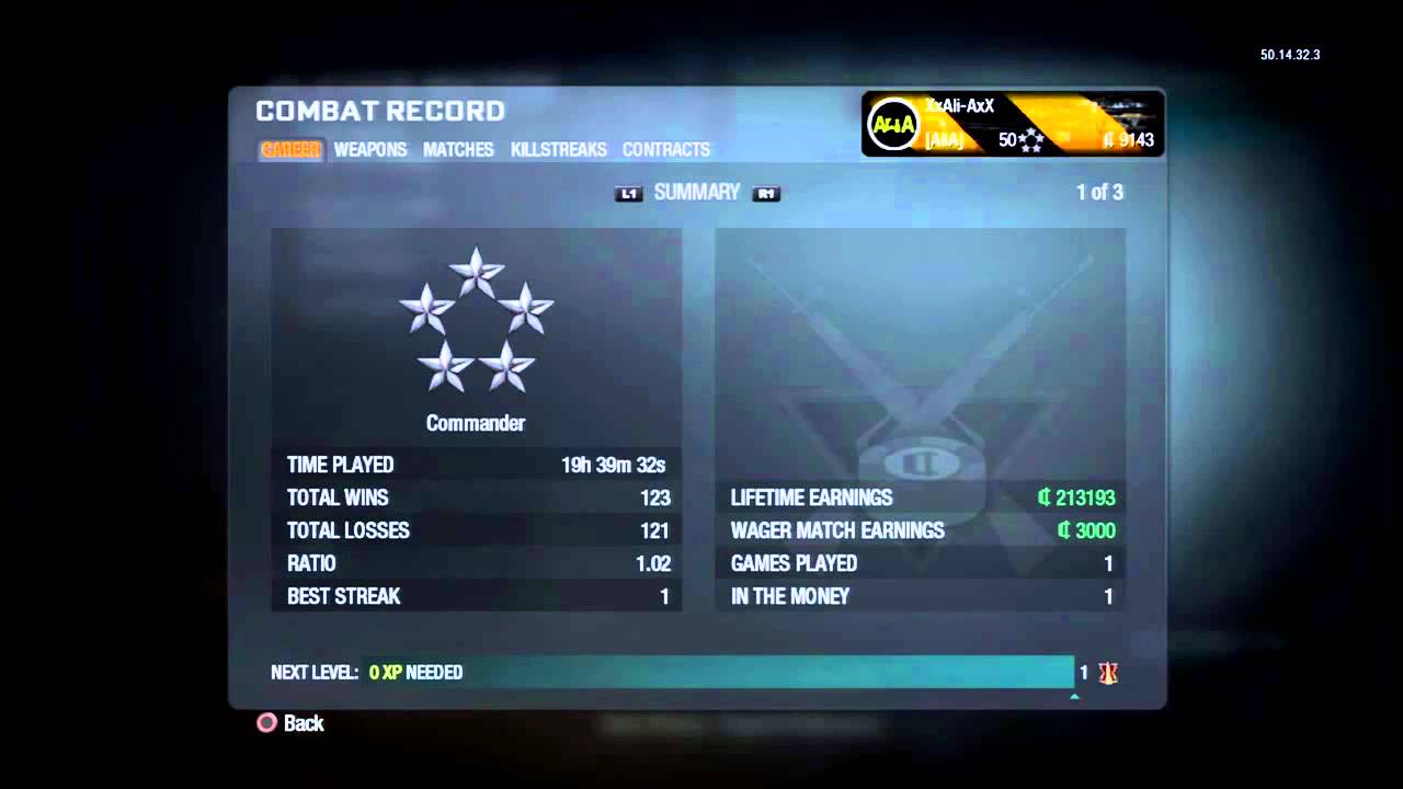 CoD Black Ops: Level 50 Classes & Prestige Mode - YouTube