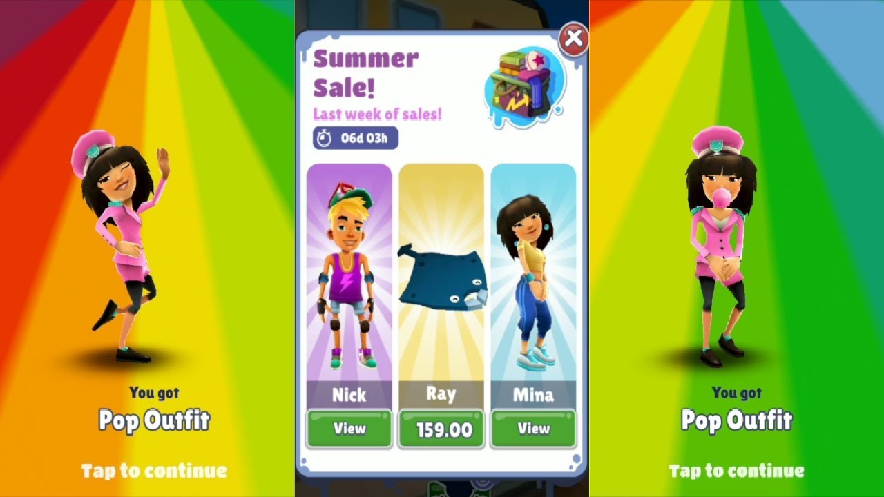 Subway Surfers: Amsterdam Summer Sale Unlocked "Mina" - YouTube