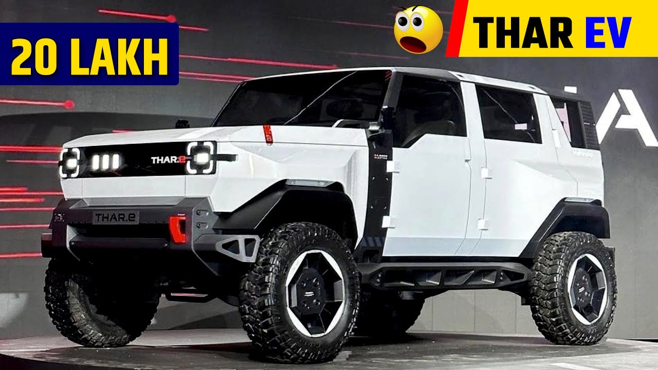 Mahindra THAR Electric Revealed | Launch, Price, Features #tharev - YouTube