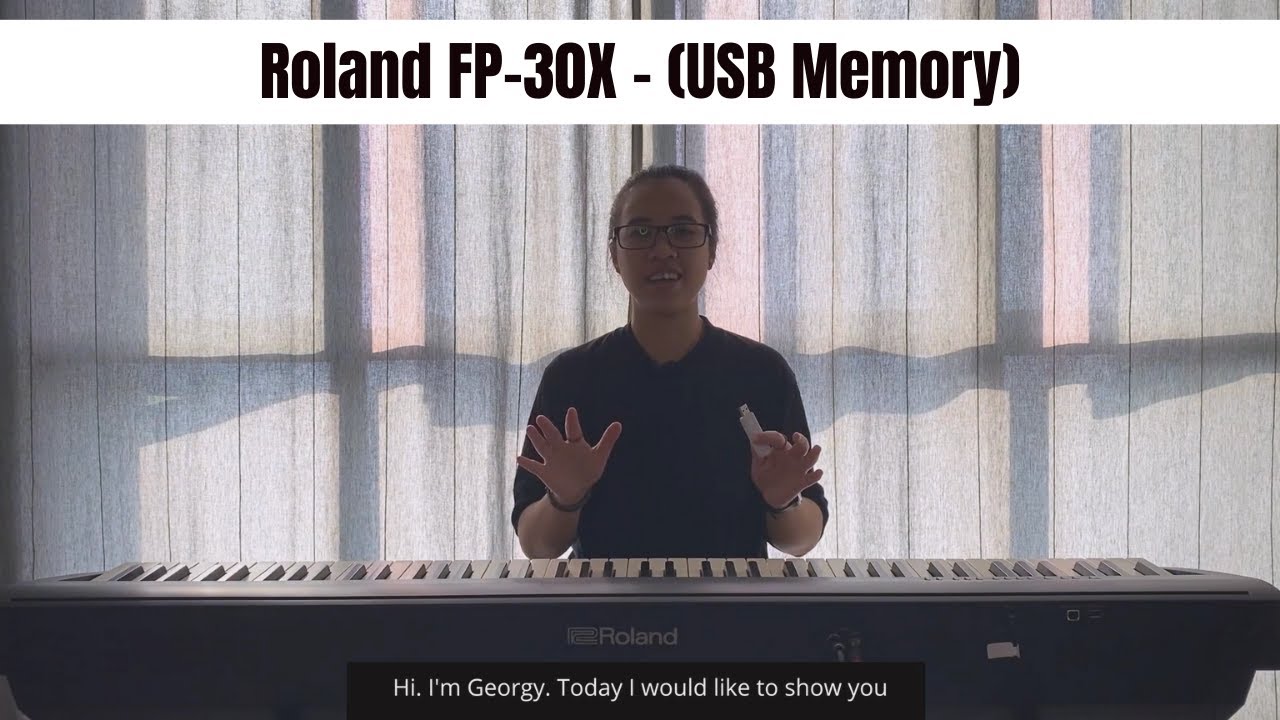 How to play a song using USB Memory with Roland FP-30X - YouTube