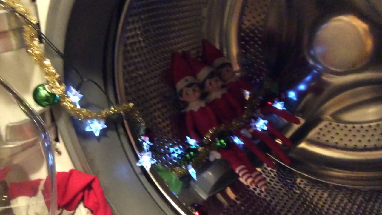 Shelf Elves Day 8 washing machine ride - YouTube