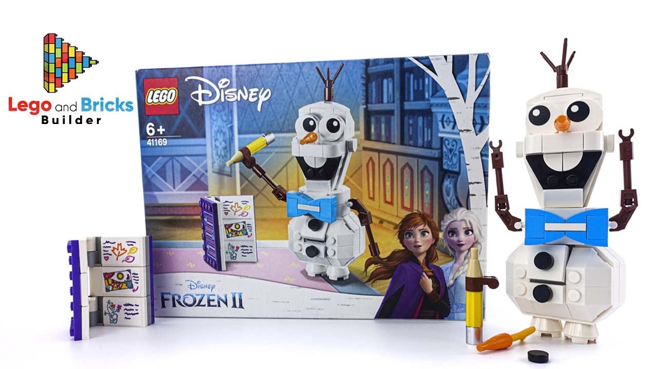 LEGO DISNEY FROZEN II OLAF SNOWMAN PLAYING Unboxing and Speed Build ...