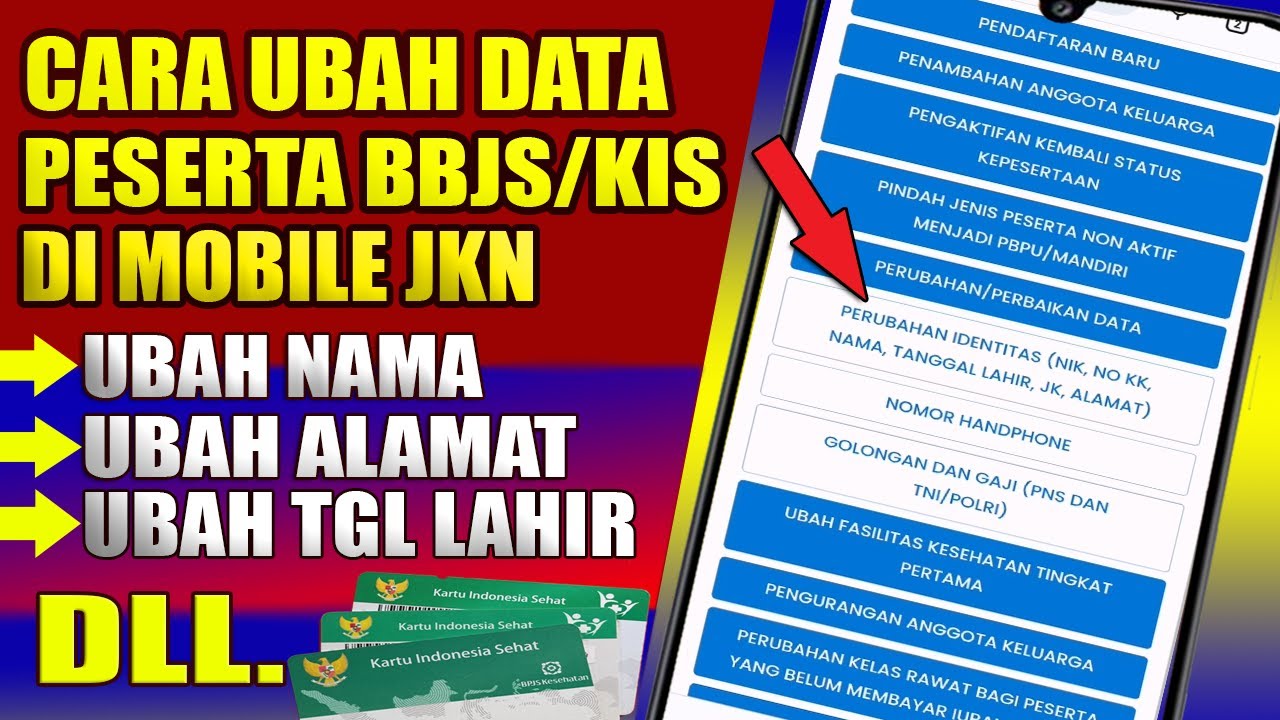 Cara merubah data peserta bpjs cara merubah alamat di jkn mobile - YouTube