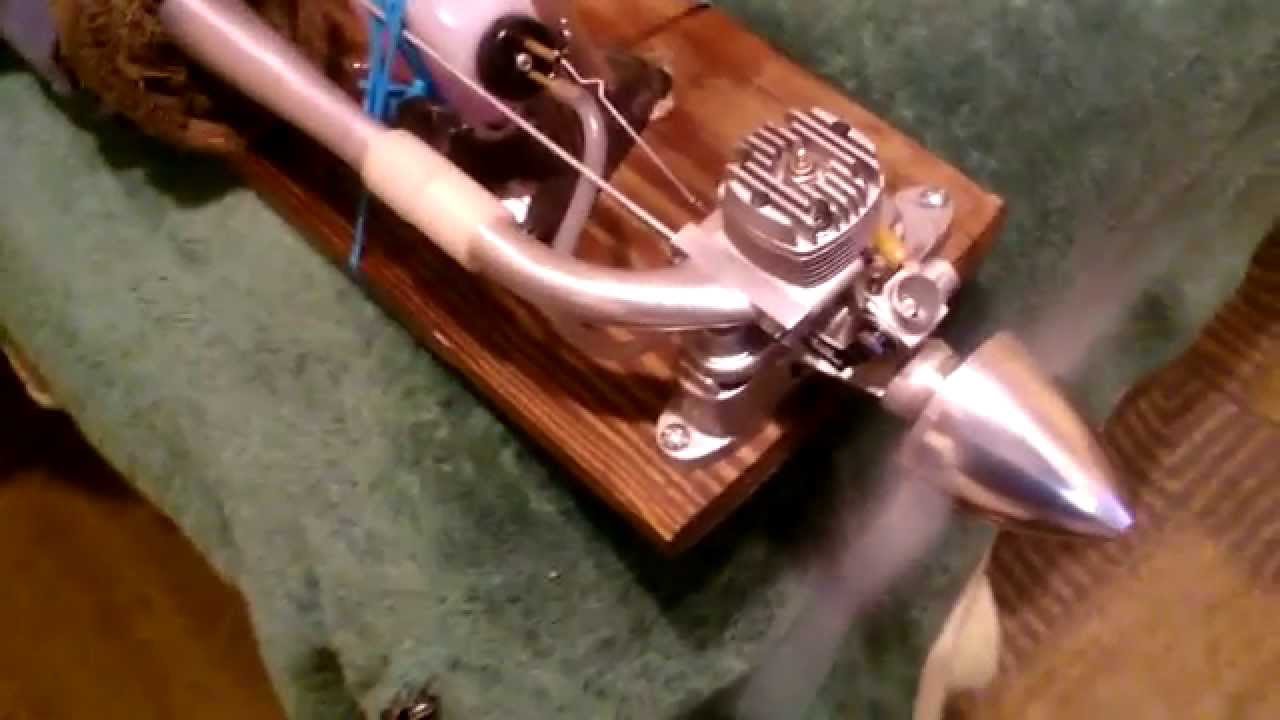 OS FX .25 with APC 8x9 / MACS Tuned Pipe and Tru Turn 2" Spinner - YouTube