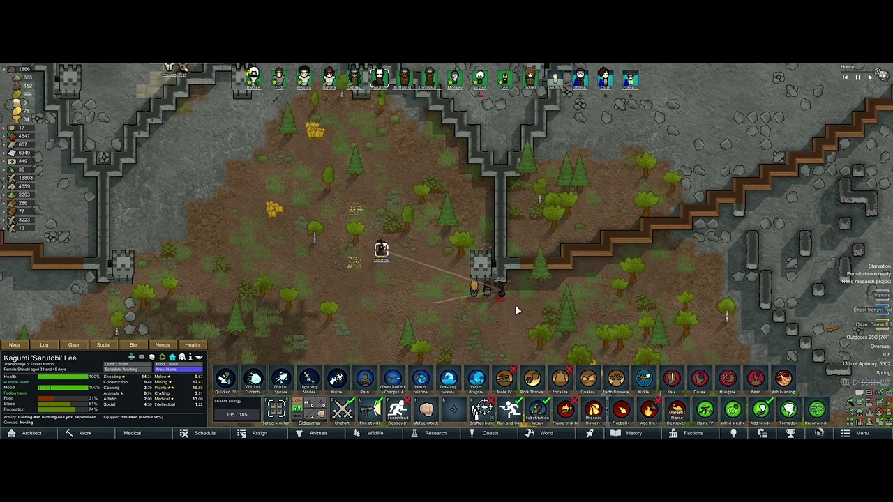 Sarutobi clan signature jutsu in rimworld |Naruto Mod| - YouTube
