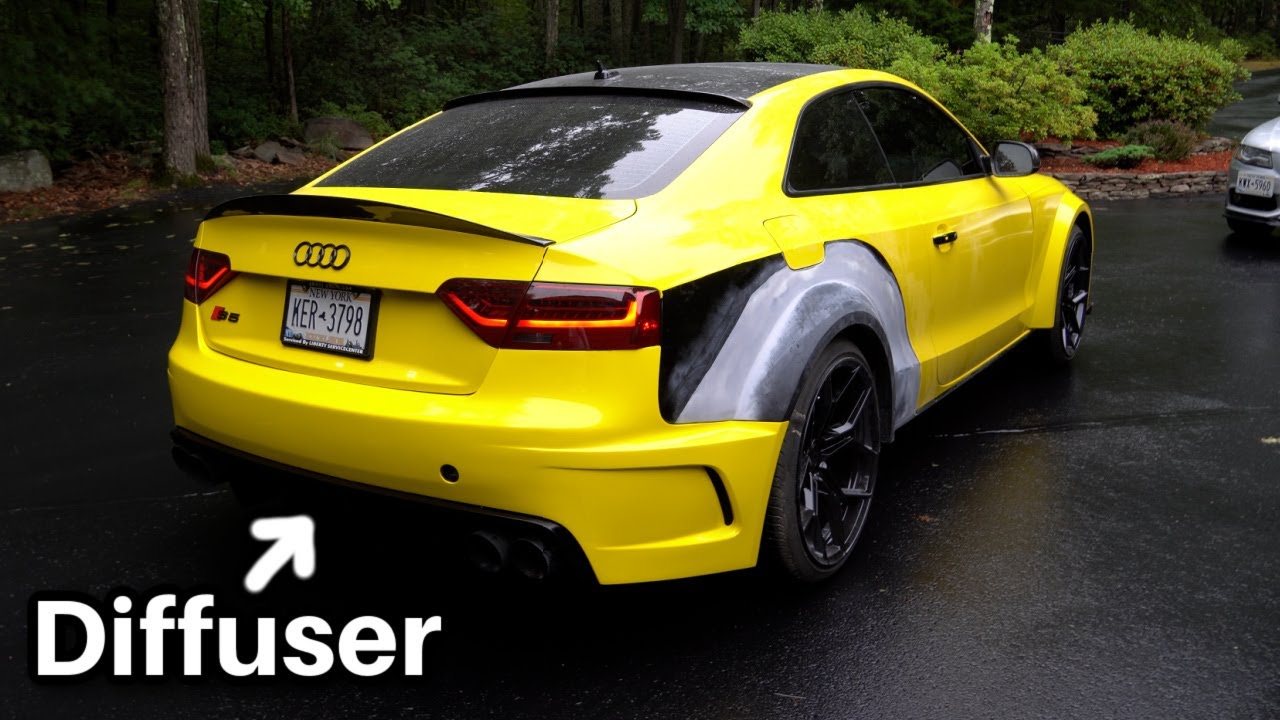 SR66 Widebody Audi S5 Install PT. 6 **Rear End ** - YouTube