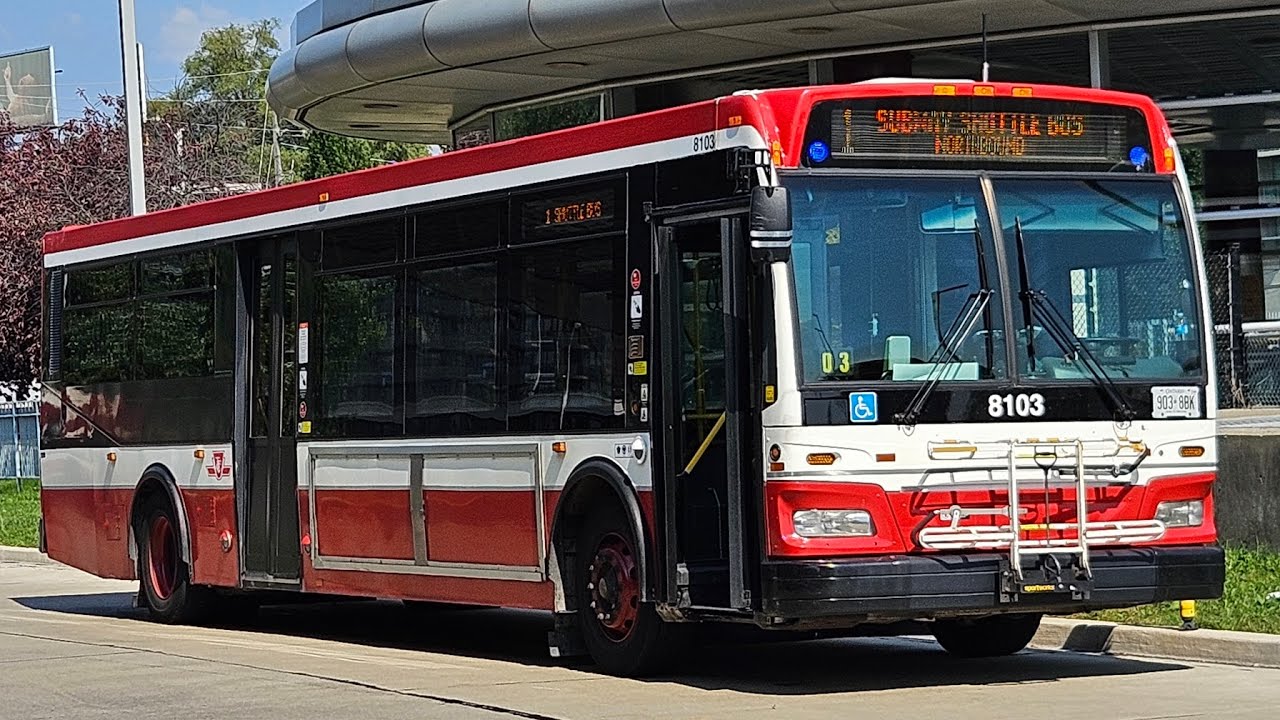 A Ride on a Line 1 Shuttle Bus from Wilson Station to St Clair West ...
