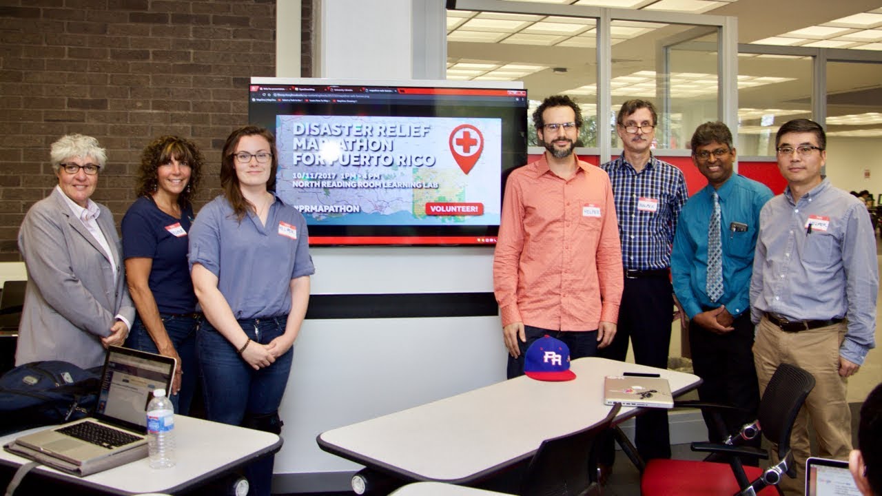 Map-athon for Puerto Rico at SBU Libraries - YouTube