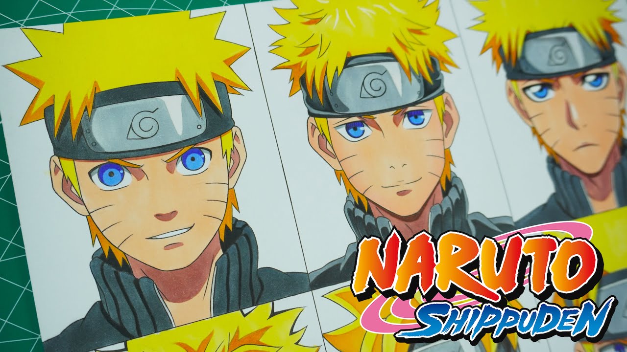Drawing Uzumaki Naruto in Different Anime Styles || Naruro Shippuden ...