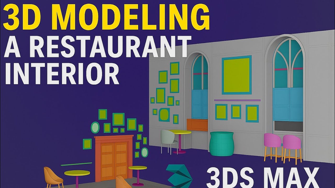 3D Modeling a Restaurant Interior in 3ds Max | Complete Tutorial - YouTube
