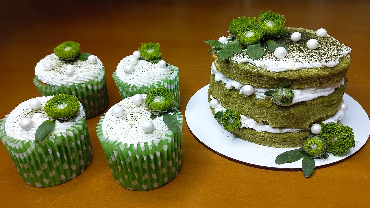matcha cake recipe | how to bake green tea matcha sponge cake & matcha ...
