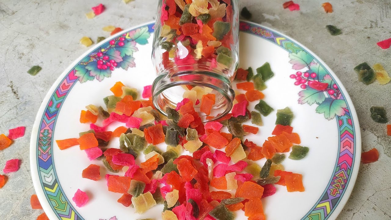 How to make tutti frutti at home/তরমুজের খোসা দিয়ে ট্রুটি ফ্রুটি তৈরির ...