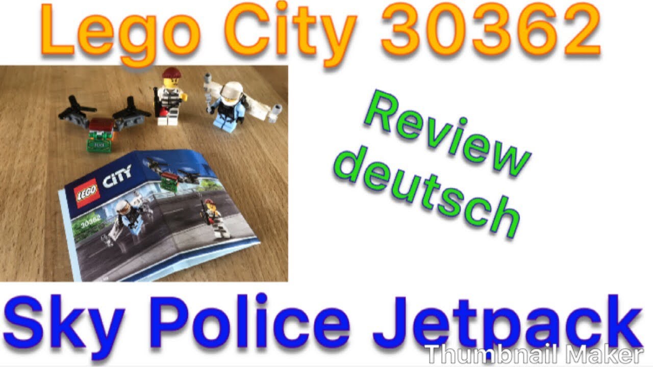 Lego City 30362 - Sky Police Jet Pack - Polybag. - Review deutsch - YouTube