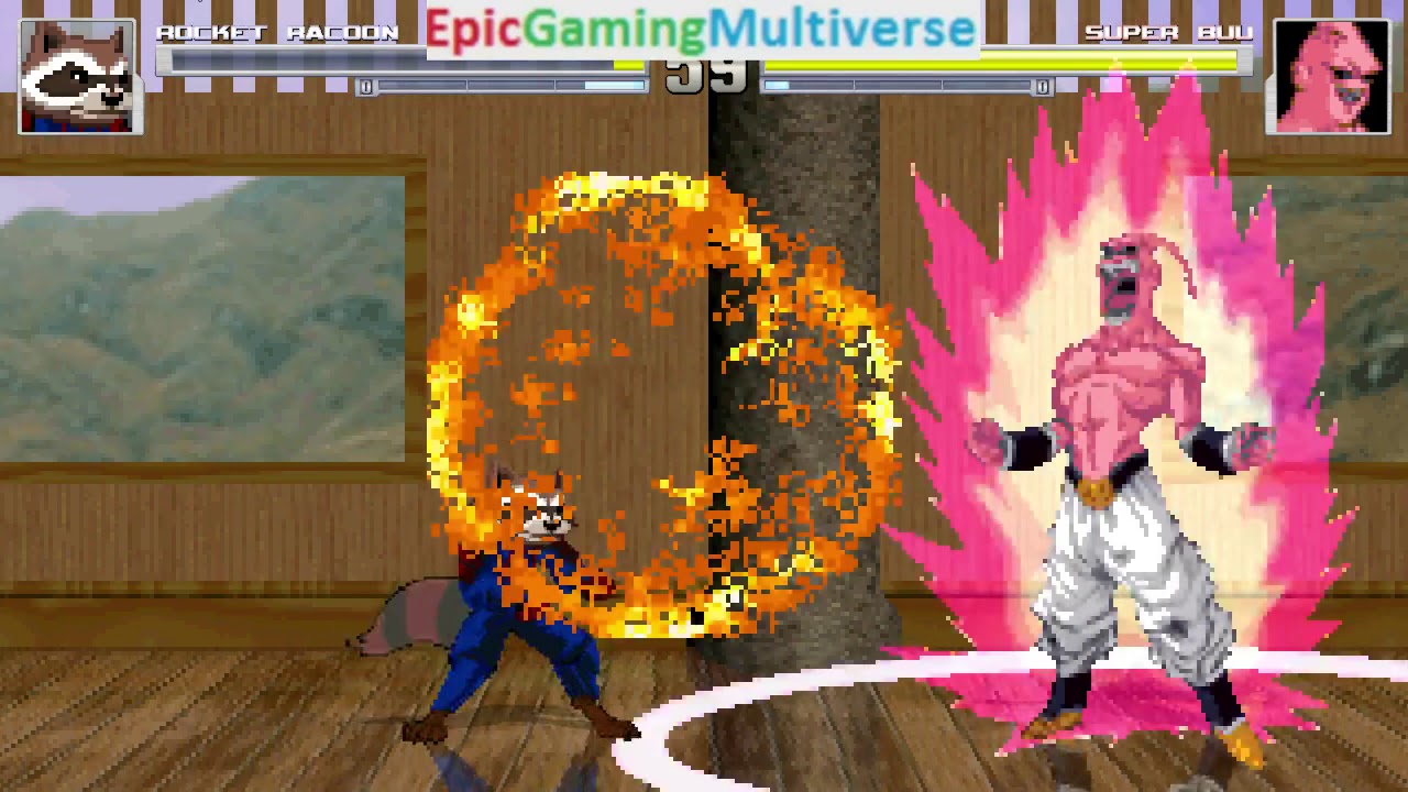 Super Buu VS Rocket Raccoon In A MUGEN Match / Battle / Fight - YouTube