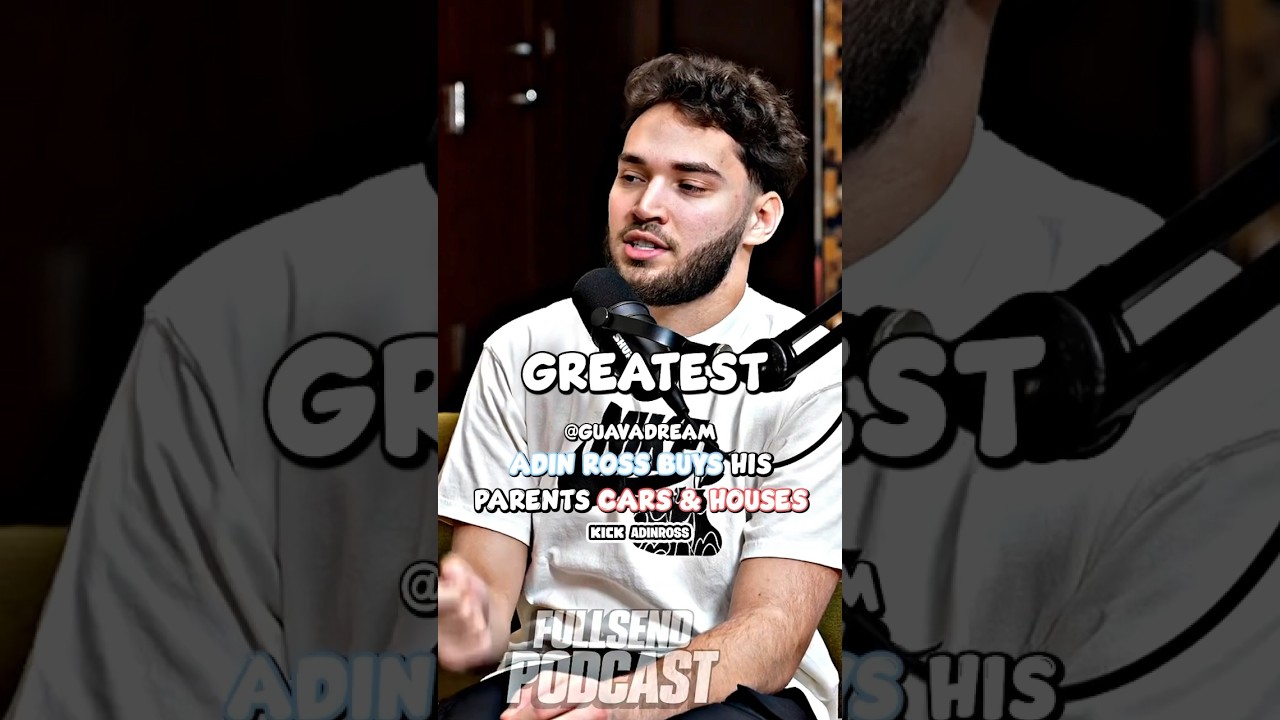 adin ross talks about gifting his parents cars & houses - YouTube