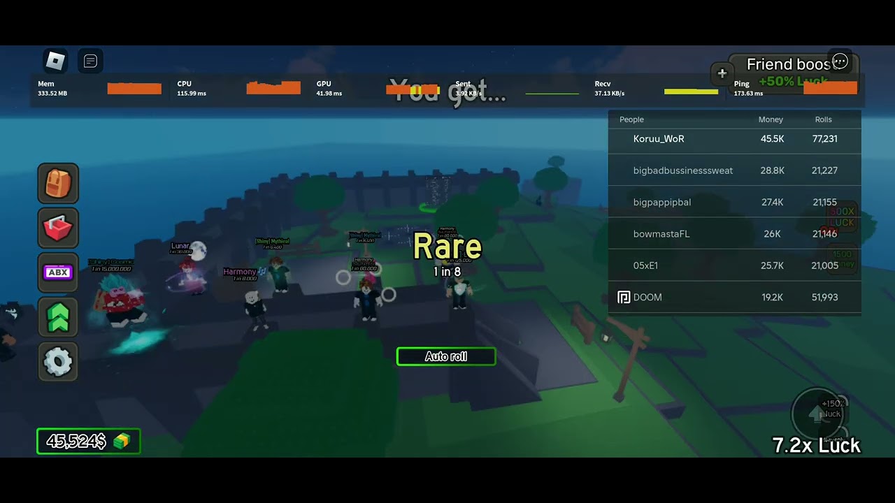 Random thing in Accurate RNG (I WANT 1M+ AURAAAA) #accurate #rng # ...