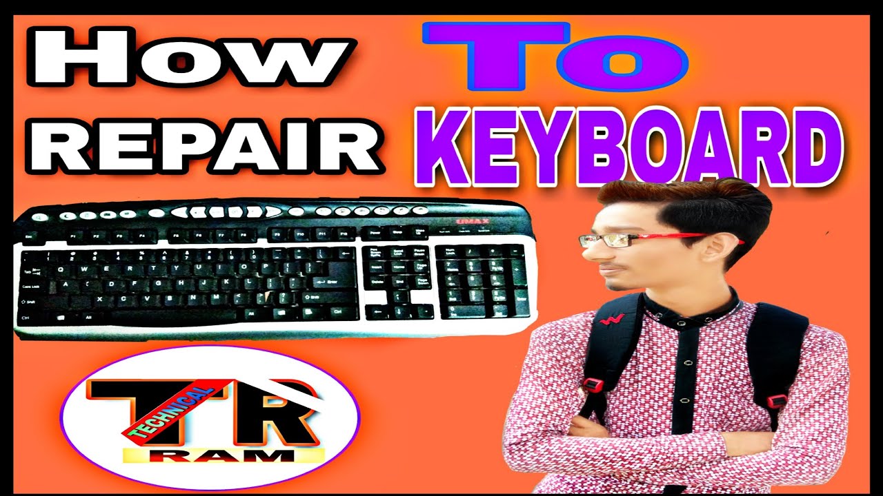 How to repair computer Keyboard - YouTube