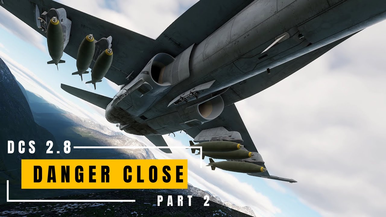 F/A-18 shot at during danger close air support bombing run PART 2 | DCS ...