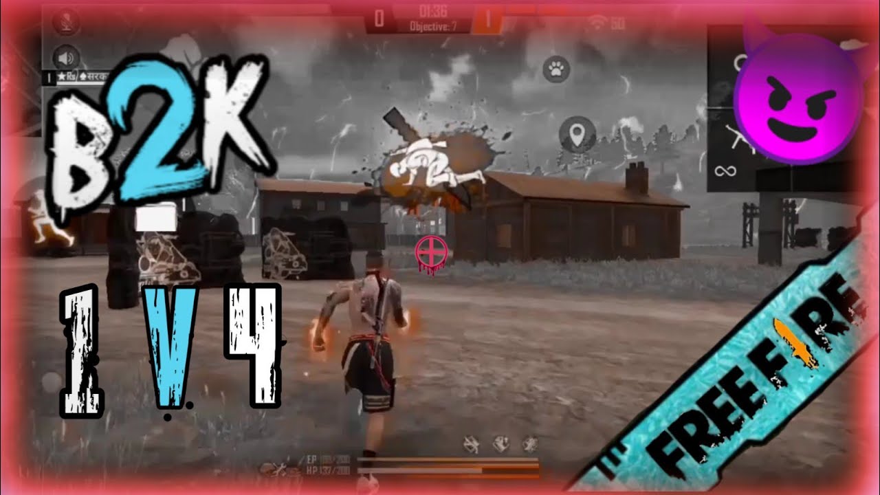b2k MONTAGE 😈 | b2k 1 vs 4 | Free Fire Montage | Raistar Montage ...