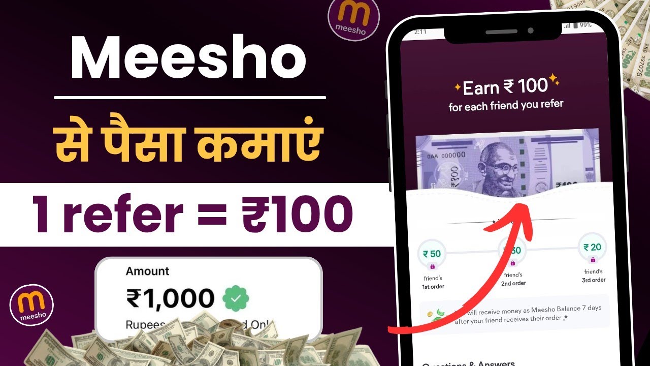 Meesho App Refer and Earn | Meesho Se Paise Kaise Kamaye | Meesho 1 ...