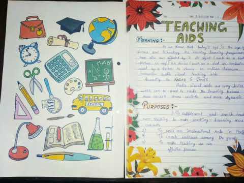 B.ed first year file in English(Audio Visual Aids) - YouTube