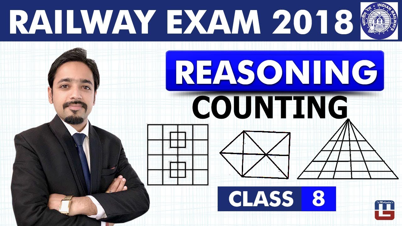 Counting of Figures | Reasoning | Class - 8 | RRB | Railway Group D ...