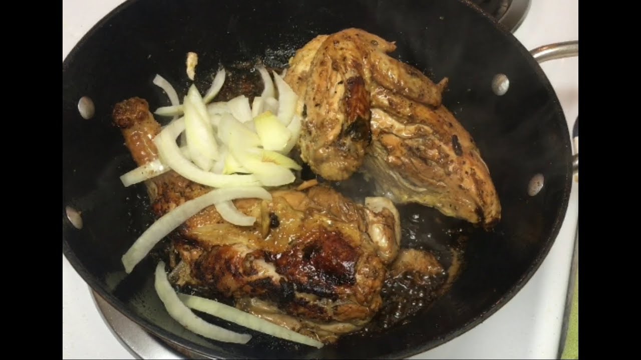 POLLO FRITO ENCEBOLLADO ESTILO SALVADOREÑO CON SOPA DE POLLO|RECETA ...