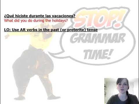 How to form regular AR verbs in the preterite tense (past) - YouTube