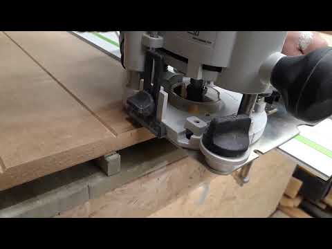 Festool, V groef frezen in MDF voor kastdeuren