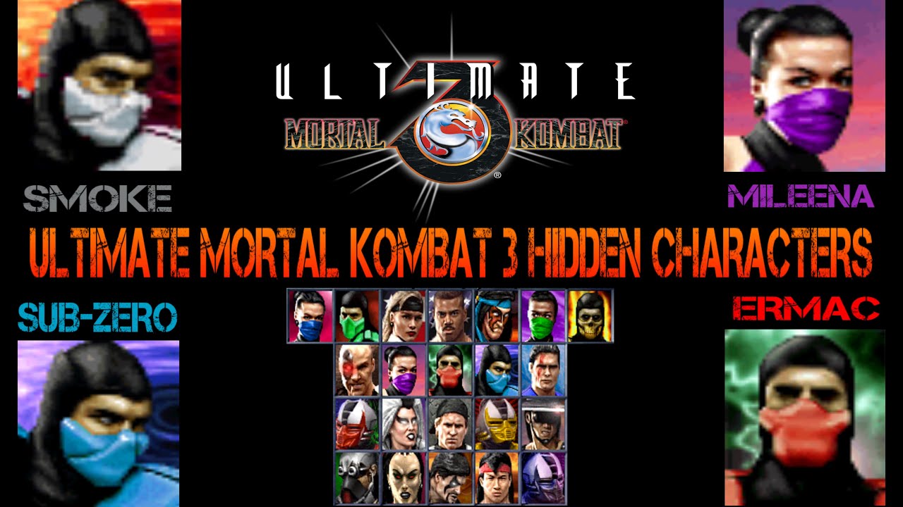 Ultimate Mortal Kombat 3 Arcade Unlock Hidden Characters - YouTube