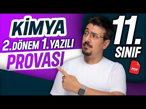 11.sınıf kimya 2.dönem 1.yazılı 2025-2026 | Yazılı Provası