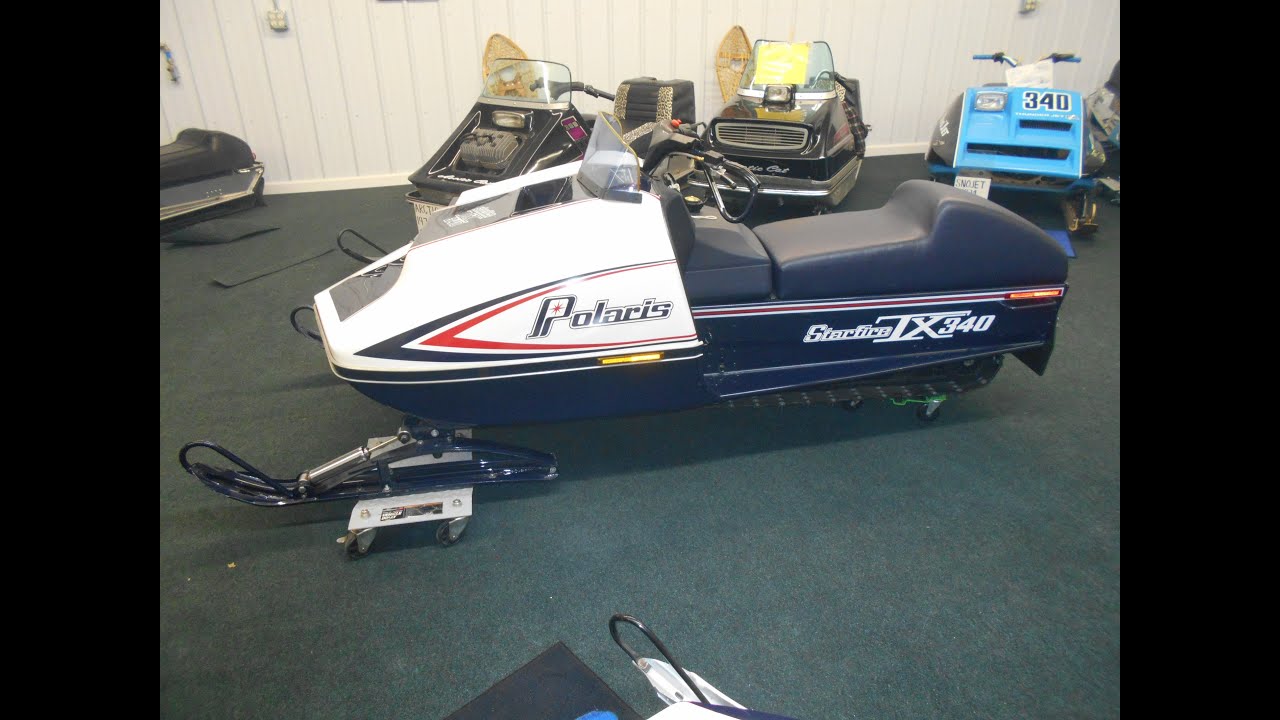 1976 Polaris Starfire 340 free air vintage racing snowmobile --- Hear ...