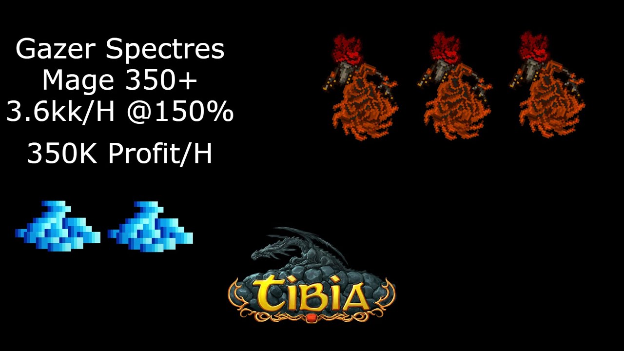Tibia Gazer Spectre 350+ Mage - YouTube