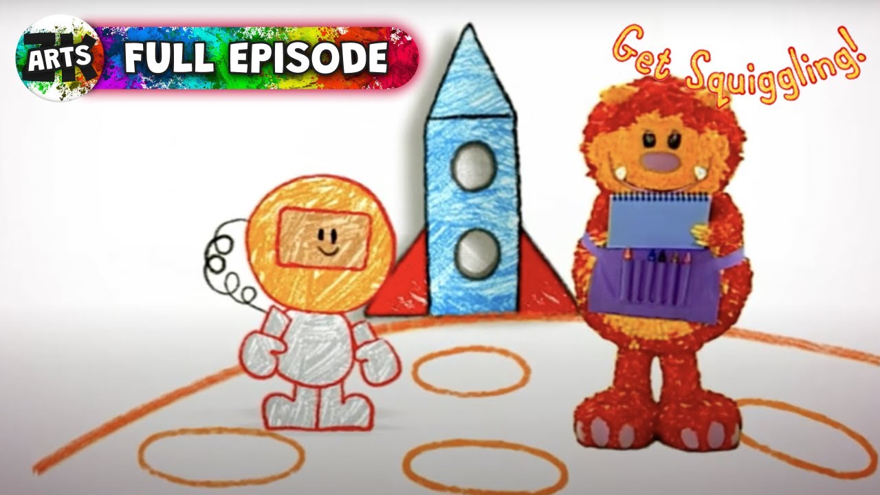 Space Adventure Awaits - Get Squiggling - Art and Craft - YouTube