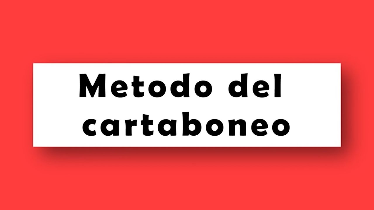 METODO DEL CARTABONEO - TOPOGRAFIA - YouTube